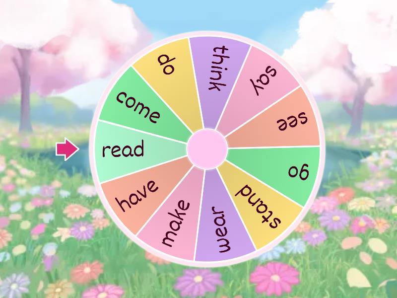 Irregular Verbs - Spin the wheel