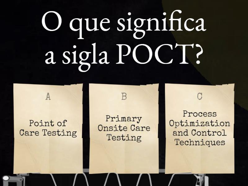 POCT - Importância do controle da qualidade - Quiz