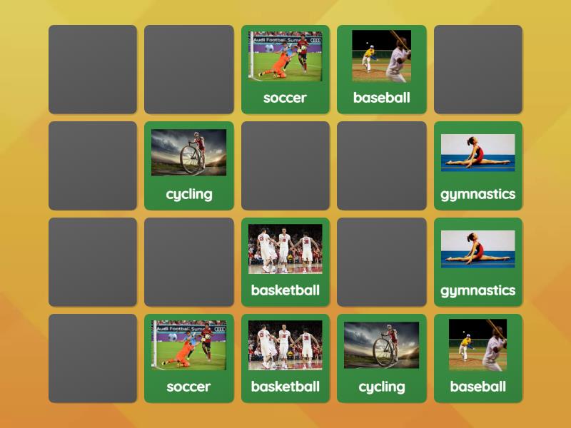 Sports - Matching pairs