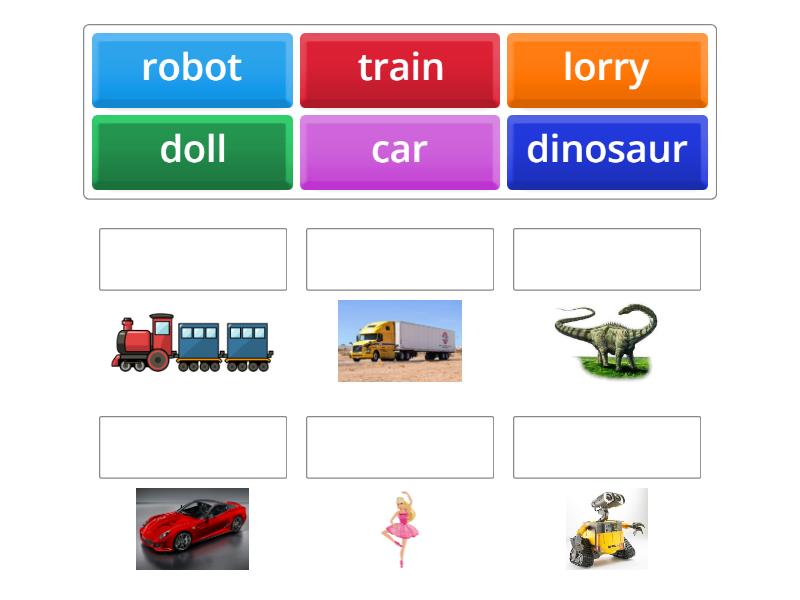 Toys (U3) - matching - Match up