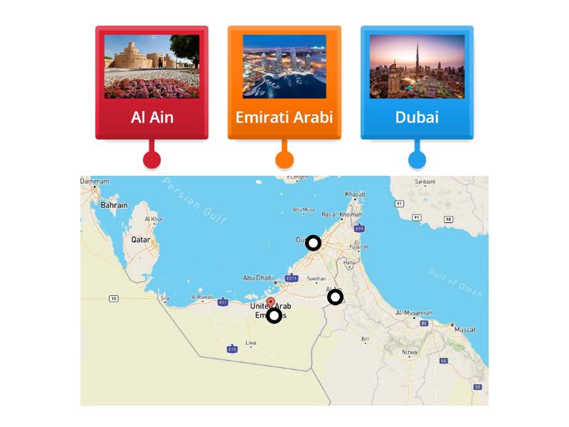 Dubai - Labelled diagram