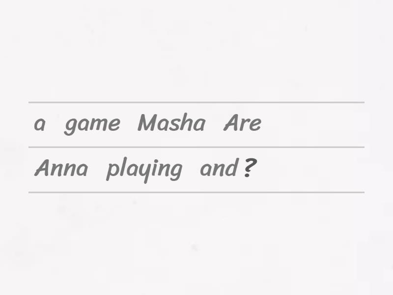 AS2 U6 Grammar 2 - Unjumble