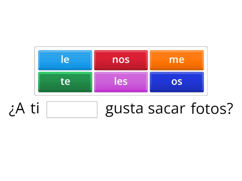 Gustar Practice - Complete the sentence