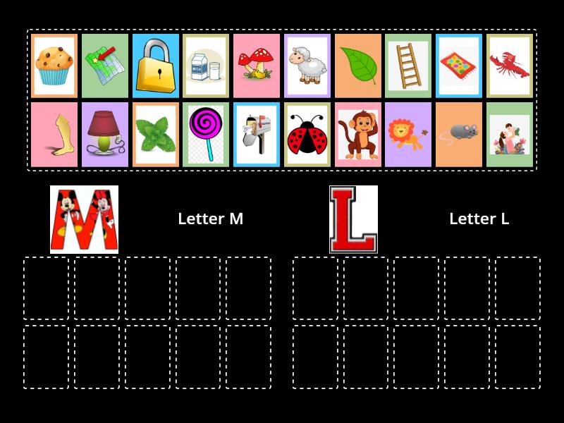 Letter L - M - Group sort