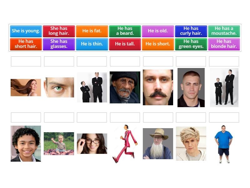 describing people quiz - Match up