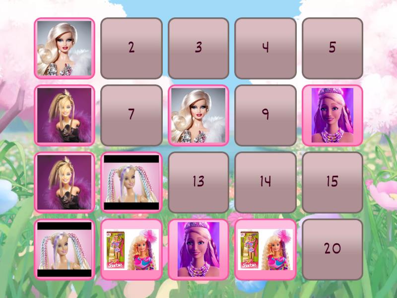 Memory Barbie - Combine os pares