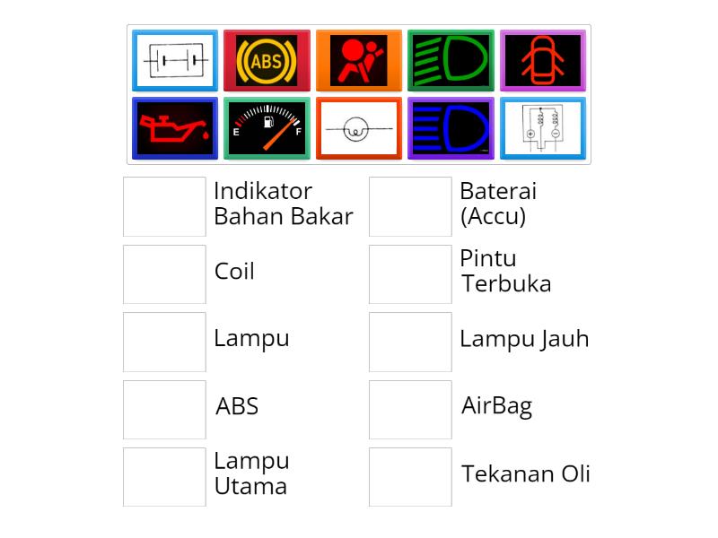 Simbol Panel Instrumen - المطابقة