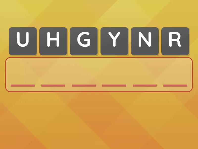 Arranging letters in the right order - Anagram