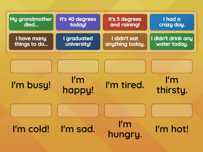 Match the sentences that go together: - Match up