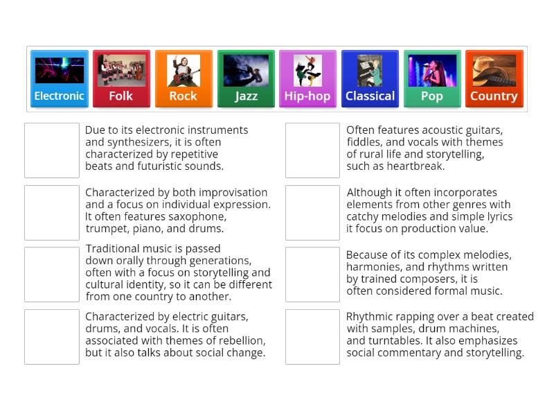 Song and Music - Match up