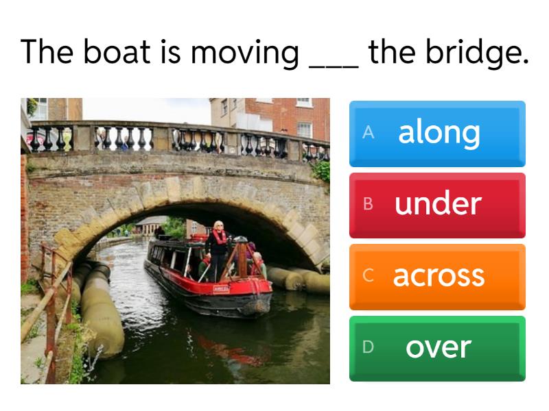 Prepositions of movement - Cuestionario