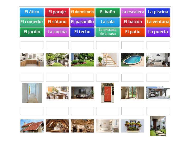 Partes de la casa - Match up