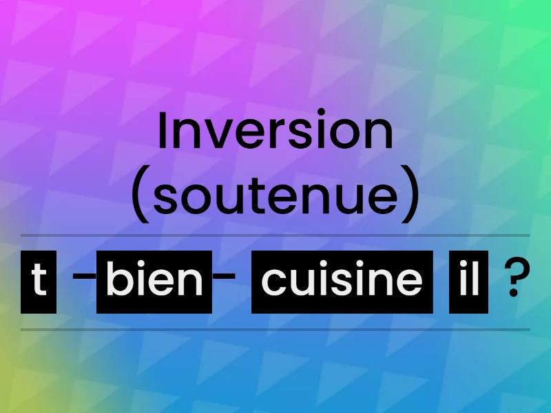 Les types de questions en Français - Unjumble
