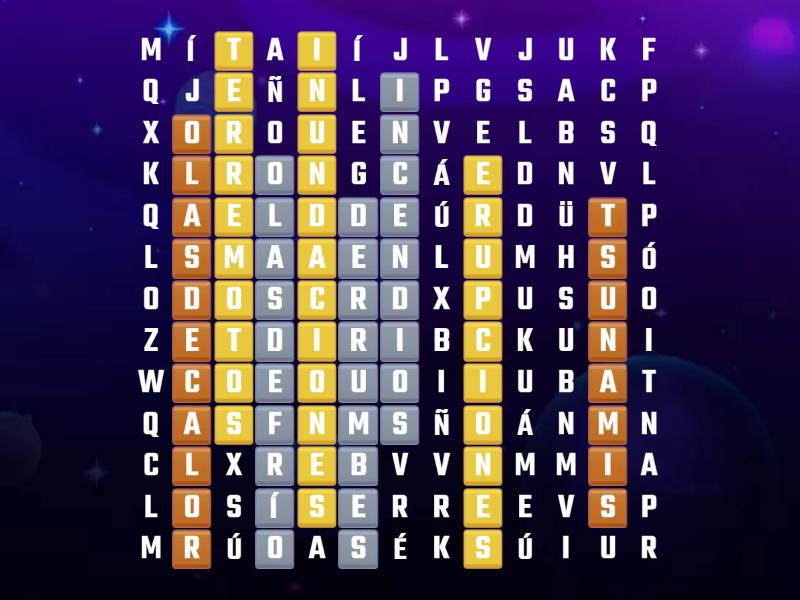 Desastres Naturales - Sopa de letras