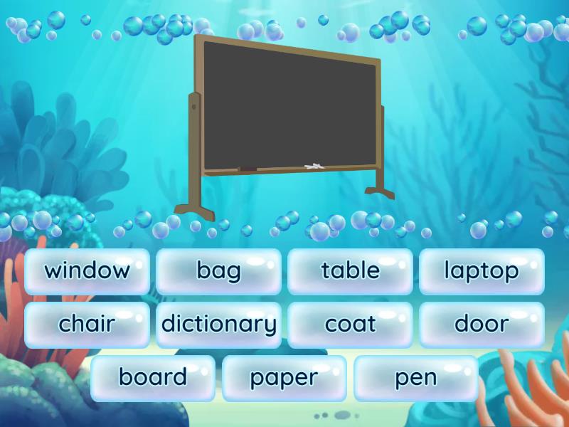 NEF begginer classroom objects - Find the match