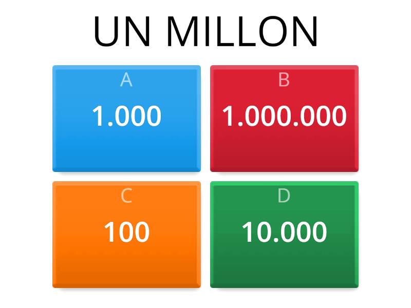 Orden de numeros - Quiz