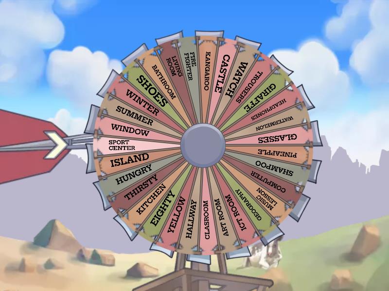 SPELLING COMPETITION - Spin the wheel