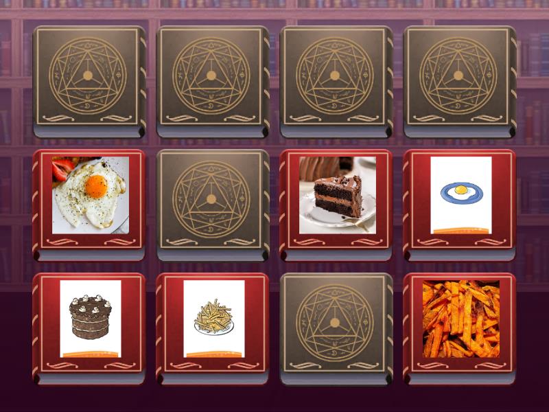 Kid's Box Starter Unit 8 My food - Matching pairs