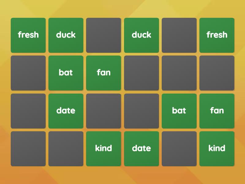 Homographs - Matching pairs