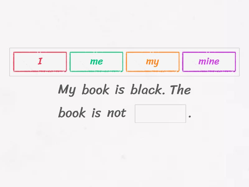 翰林B3 U1：所有格代名詞 - Complete the sentence