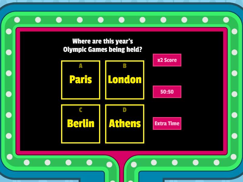 Olympic Torch Bearers - Gameshow quiz