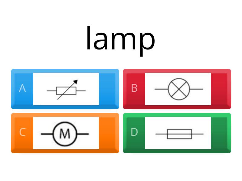 Circuit Symbol Match Up basic - Quiz
