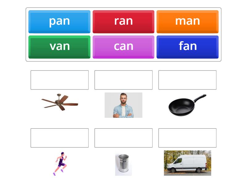 Match the an words - Match up