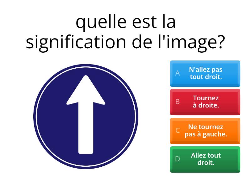 Indiquer le chemin : Associez les images avec les phrases correctes ...