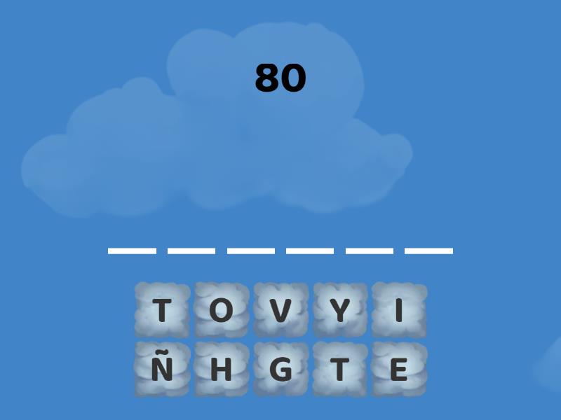 NUMBERS FROM 1 TO 100 - Deletrea la palabra