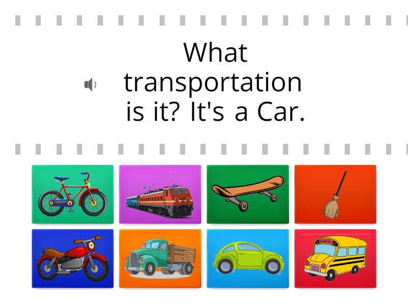 TRANSPORTATION- Go go go. Beginners - Find the match