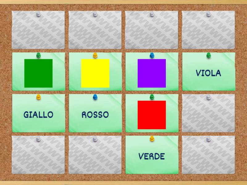 I COLORI - Matching pairs