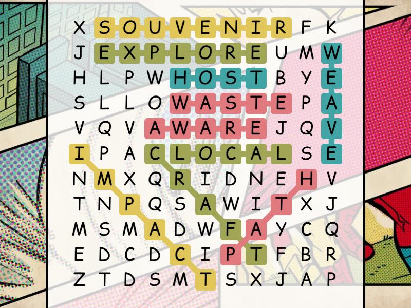 ECOTOURISM - Wordsearch