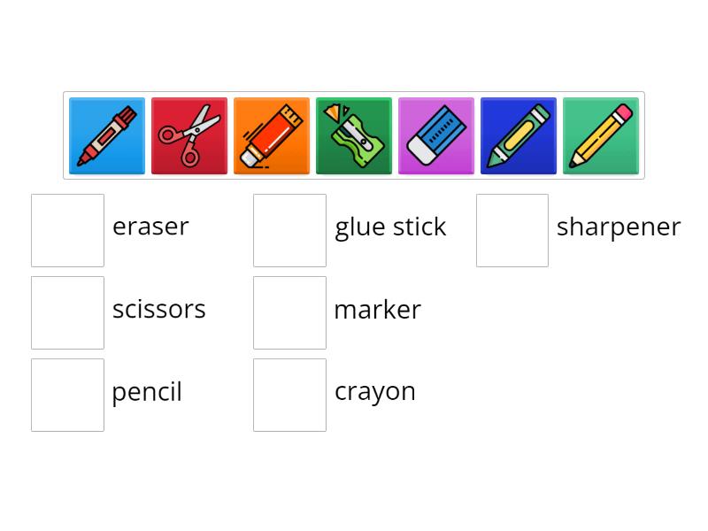 School supplies - Match up