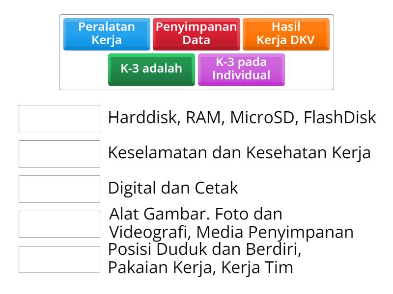 K-3 BIDANG INSUDTRI DESAIN KOMUNIKASI VISUAL - Permainan Pencocokan