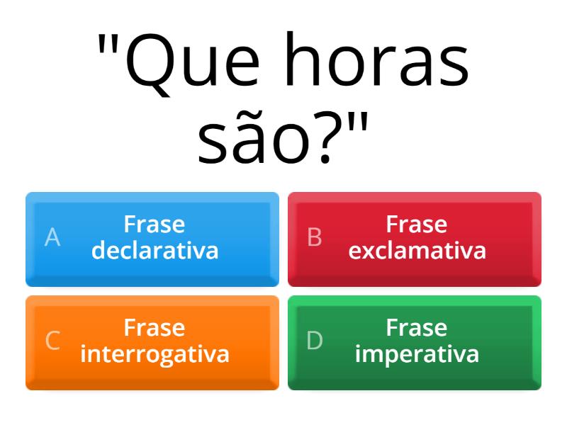 AISM: G3 Tipos de frase - Quiz