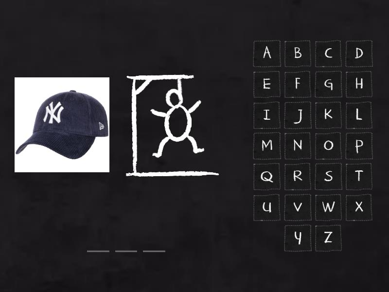 Copy Whose backpack - Hangman