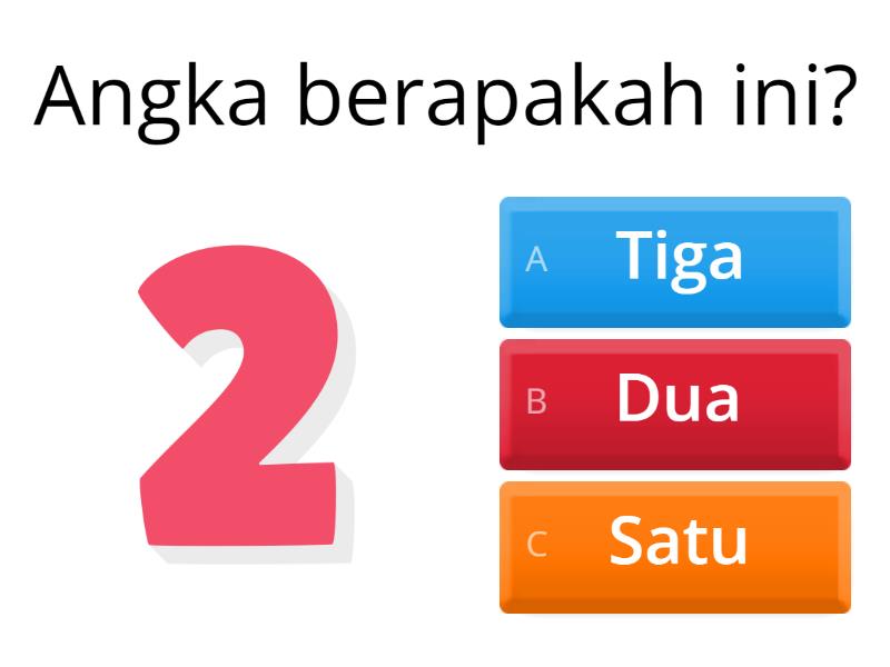 Mengenal Angka 1-10 - Questionário