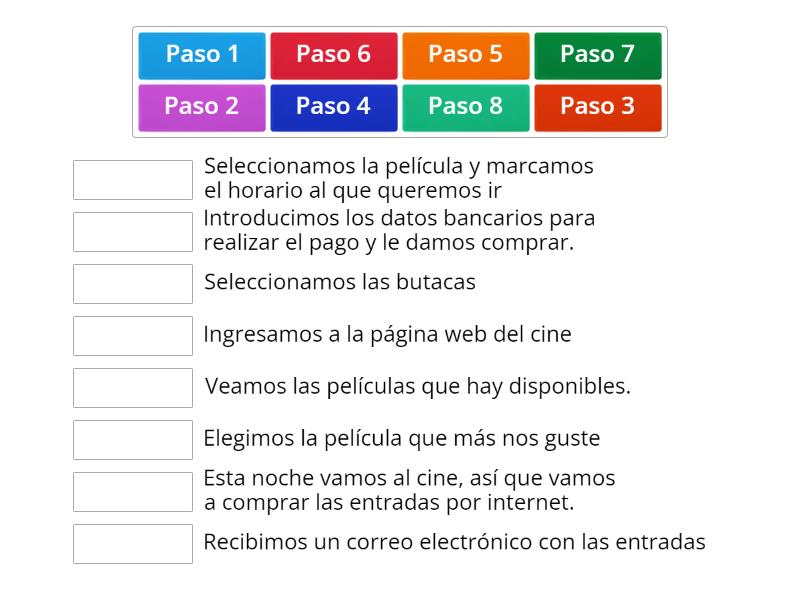 Secuencia de eventos - Match up