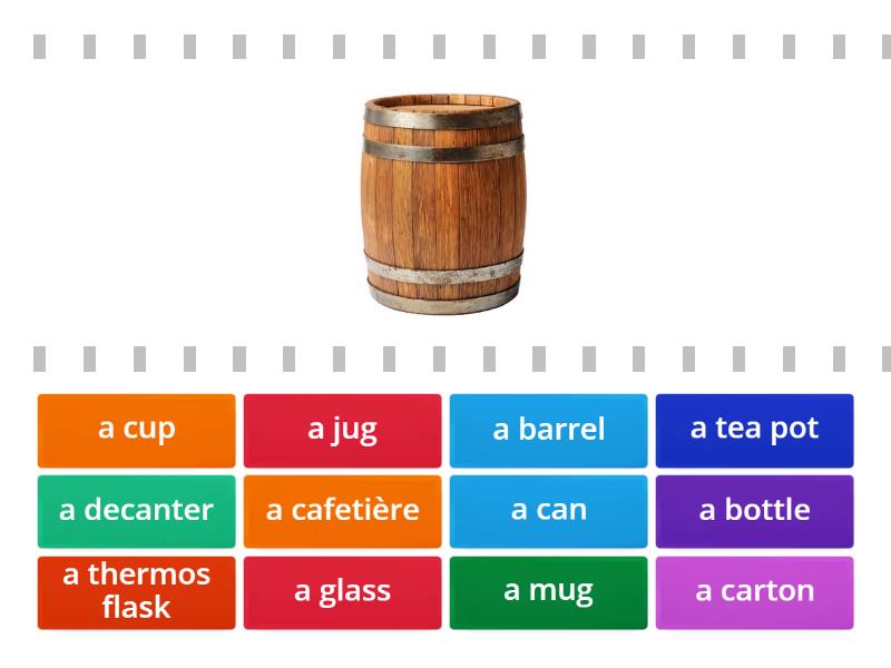Drinks containers - Find the match