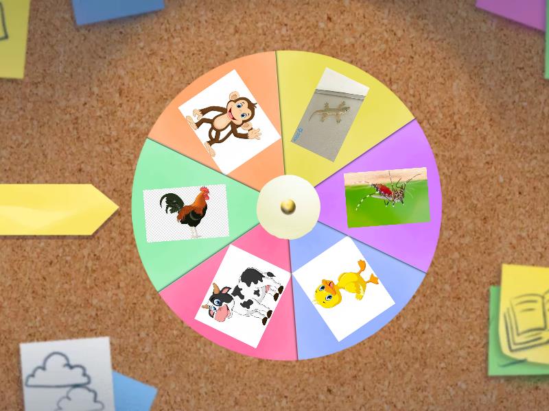 Ayo bermain dengan menirukan suara binatang pada gambar ini - Spin the ...
