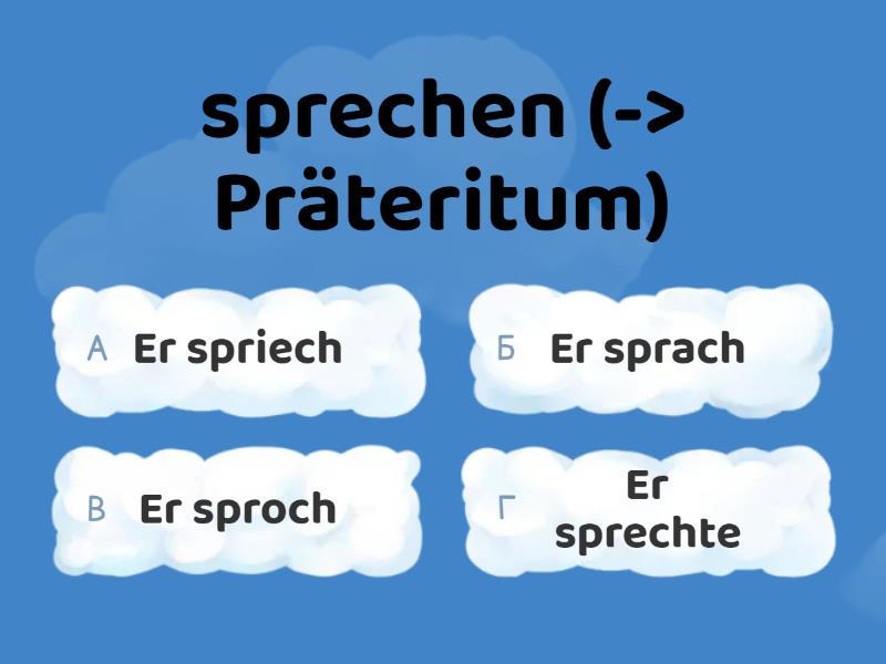 Vergangenheit 8 - Quiz