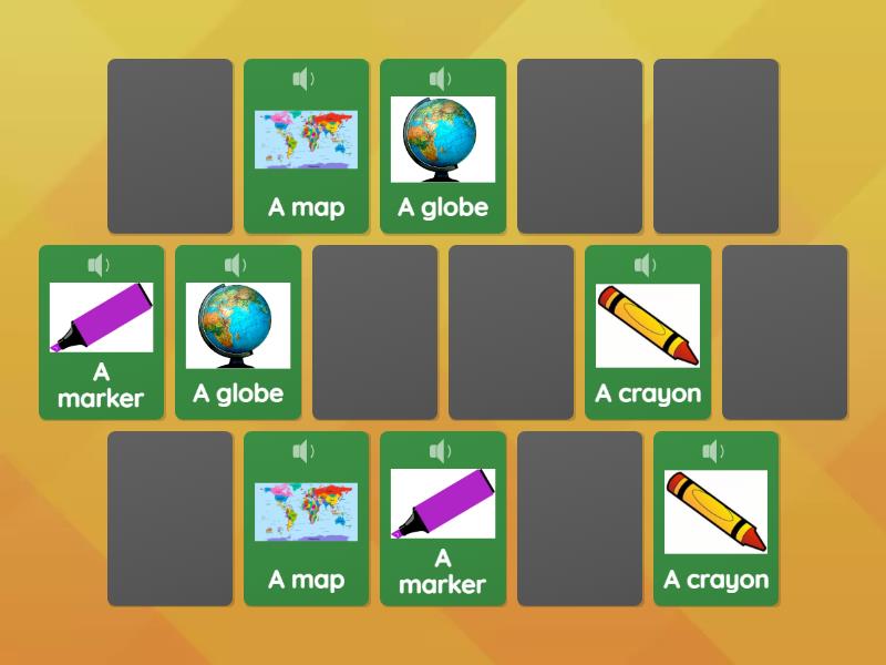 School Things - Matching pairs