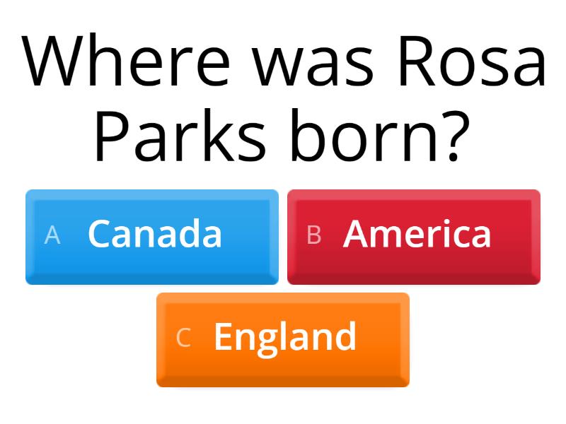 Rosa Parks and Ruby Bridges - Quiz