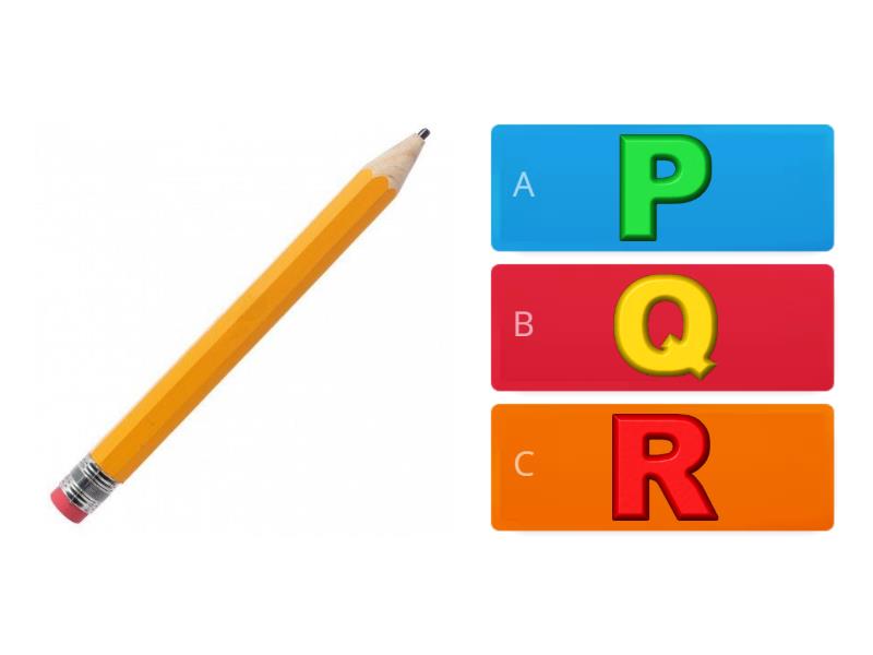 Letter PQR Game - Quiz