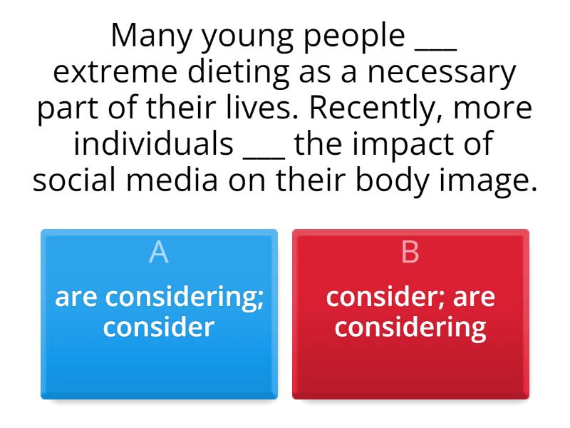 Eating disorders x consumerism (1) - Quiz