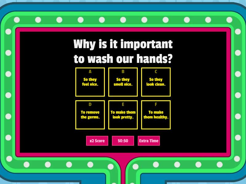 Health and hygiene quiz - Gameshow quiz
