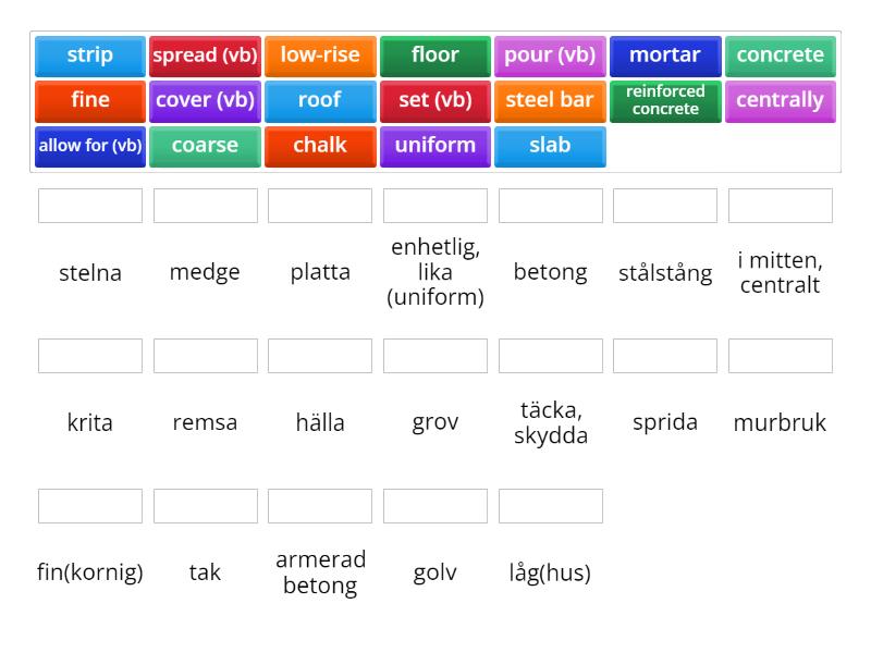 Unit 2: Foundations (part 2) - Match up