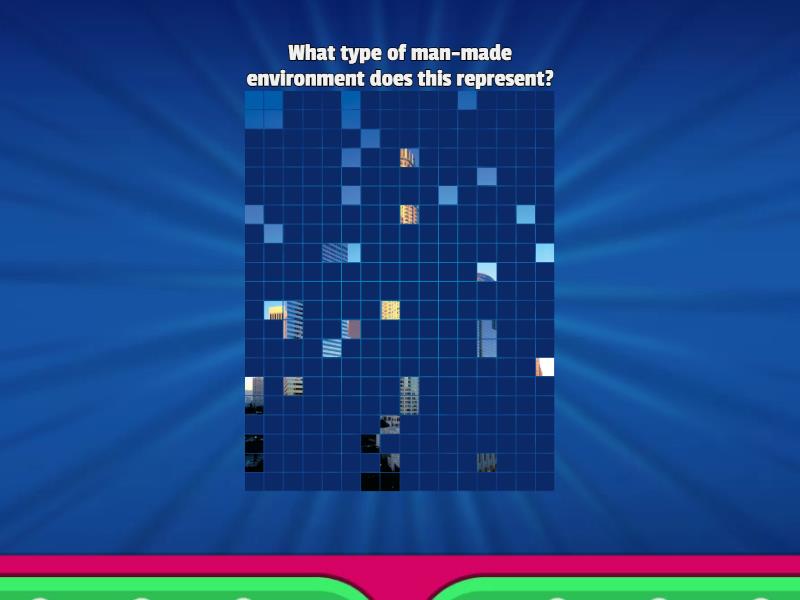 Man-made environments - Image quiz