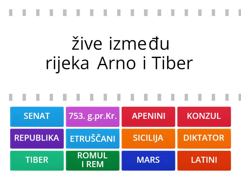 Postanak grada Rima - Cada oveja con su pareja