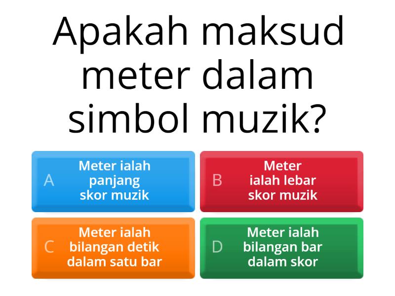 KUIZ METER MUZIK - Quiz